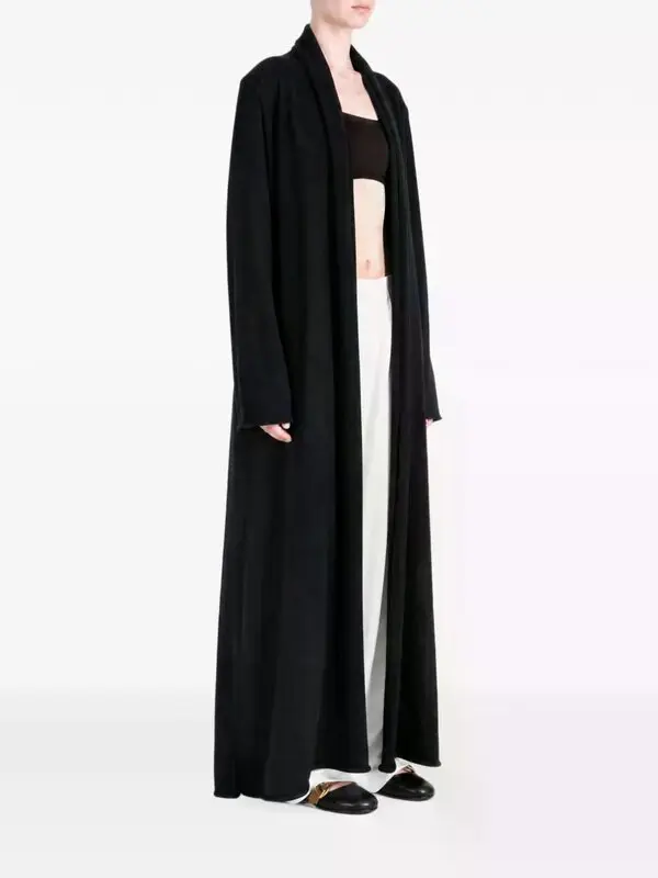 Frenckenberger Shawl-collar Open-front Cardigan