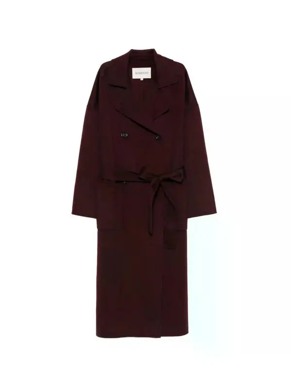 Eric Bompard Double-breasted Belted Coat