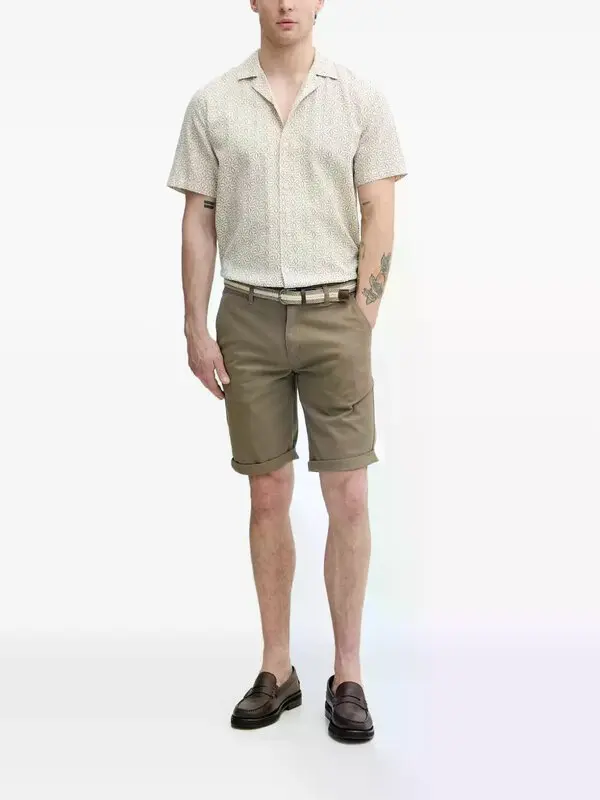LINDBERGH Geometric-print Camp-collar Shirt
