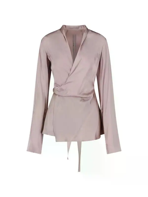 Rick Owens Laura Wrap-style Tie-fastening Blouse - Pink