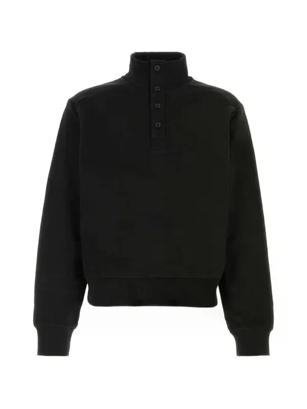 ENTIRE STUDIOS Button-up Funnel-neck Sweater