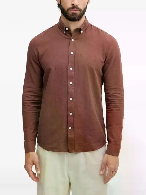 LINDBERGH Button-down Long-sleeve Shirt