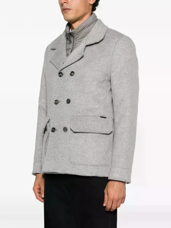 MOORER Double-breasted Notched-lapel Jacket