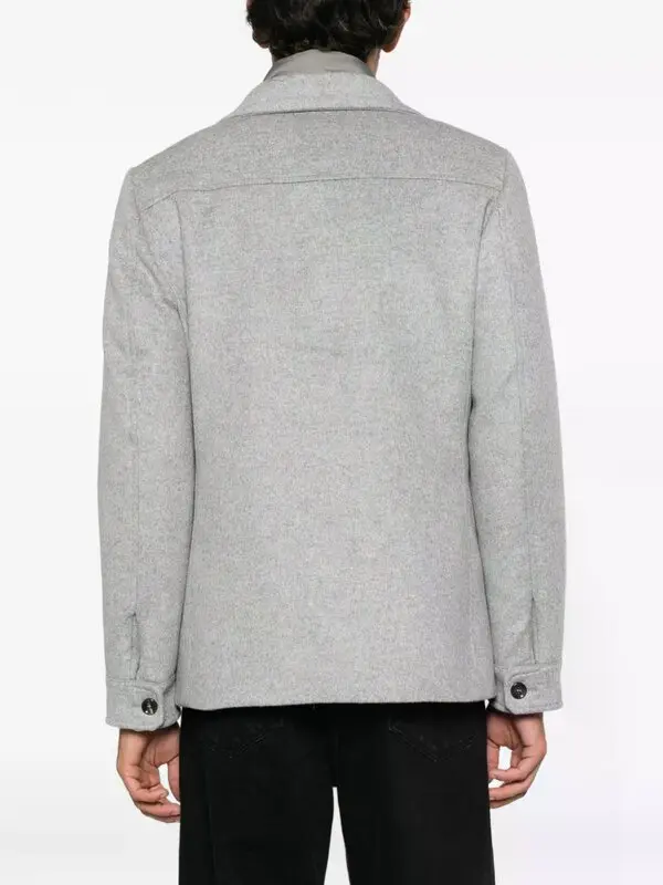 MOORER Double-breasted Notched-lapel Jacket