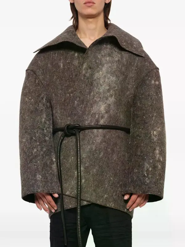 Rick Owens Dracucollar Felted Jacket