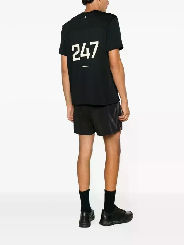REPRESENT 247 Mesh-panel T-shirt - Black