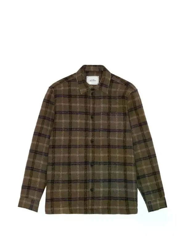 LES DEUX Caribou Check-pattern Button-up Jacket