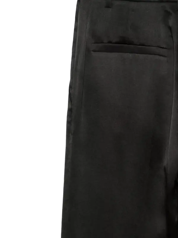 Barbara Bui Satin-finish Silk Trousers
