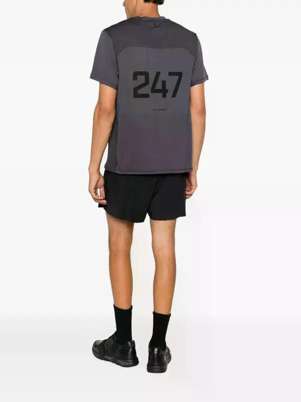 REPRESENT 247 Mesh-panel T-shirt