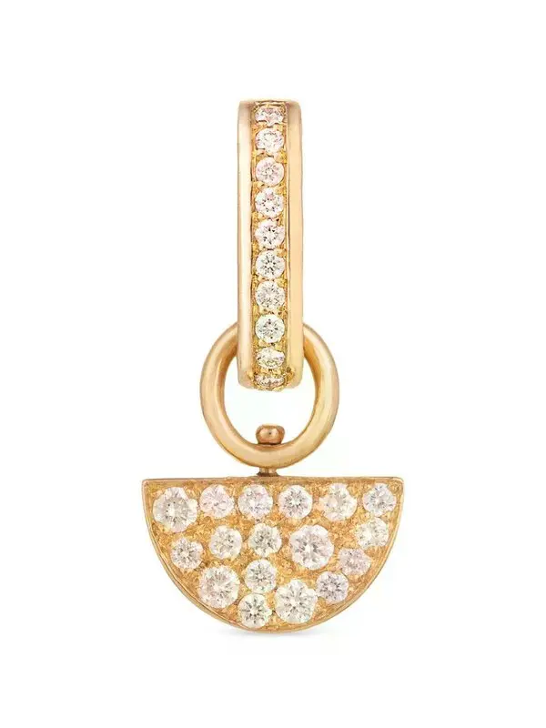 CLARA CHEHAB Liberté Half Moon Diamond Charm - Gold