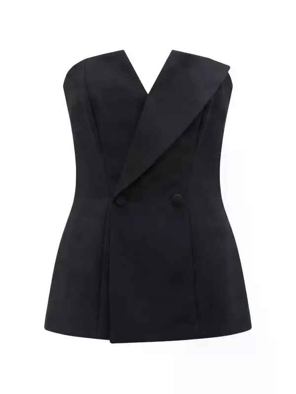 P.a.r.o.s.h Strapless Double-breasted Top