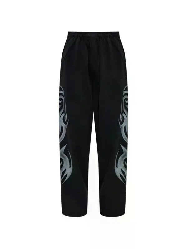 Vetements Tribal-print Track Pants - Black