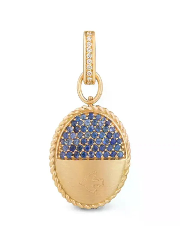 CLARA CHEHAB Medium Liberté Sapphire And Diamond Charm