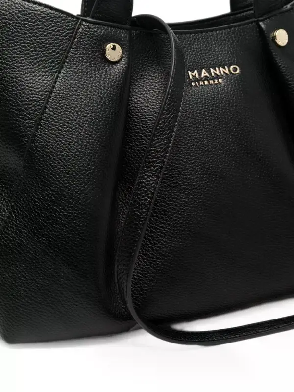 ERMANNO FIRENZE Logo-plaque Grained-leather Tote Bag