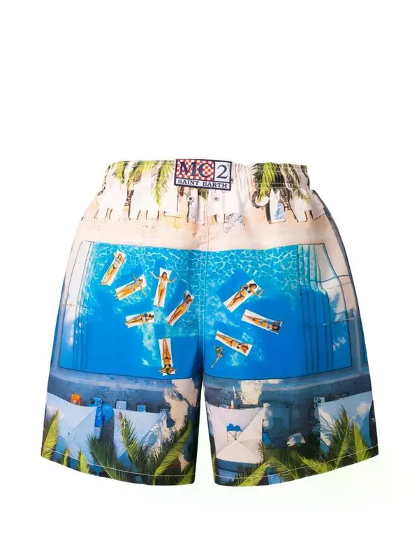 MC2 SAINT BARTH Gustavia Graphic-print Swim Shorts