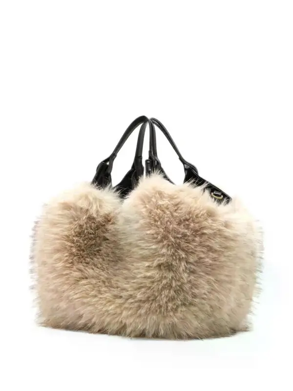GIANNI CHIARINI Medium Dua Faux-fur Detachable-strap Tote Bag