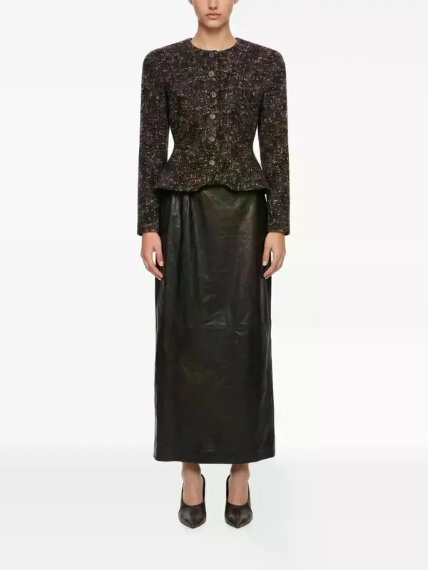 Magda Butrym Bouclé Peplum Blazer
