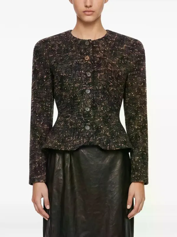 Magda Butrym Bouclé Peplum Blazer