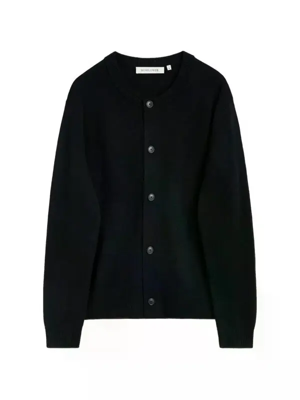 SUNFLOWER Moon Wool Cardigan - Black