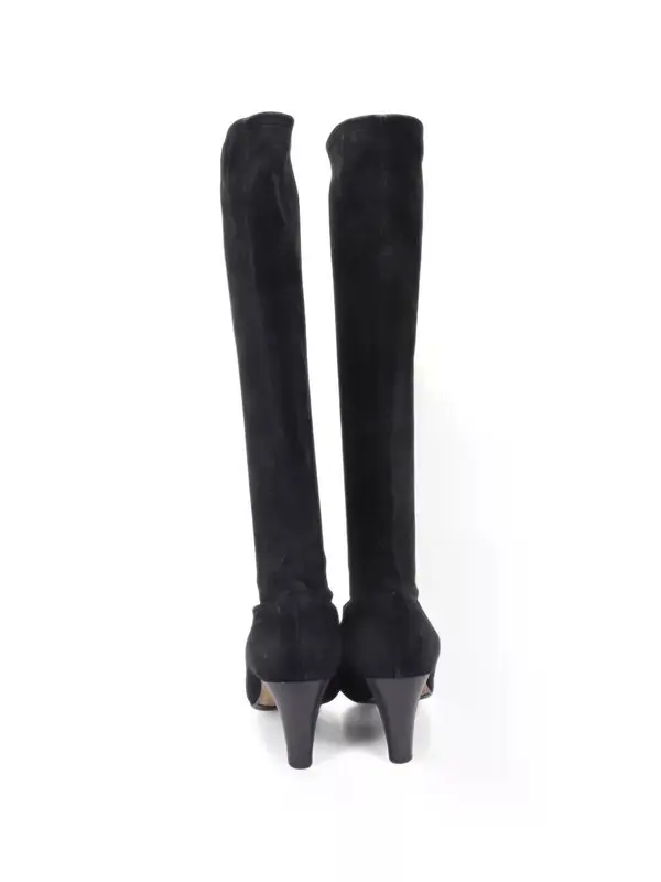 Manolo Blahnik Pointed-toe Knee-high Boots