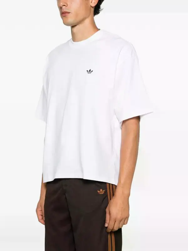 Adidas Logo-embroidered T-shirt