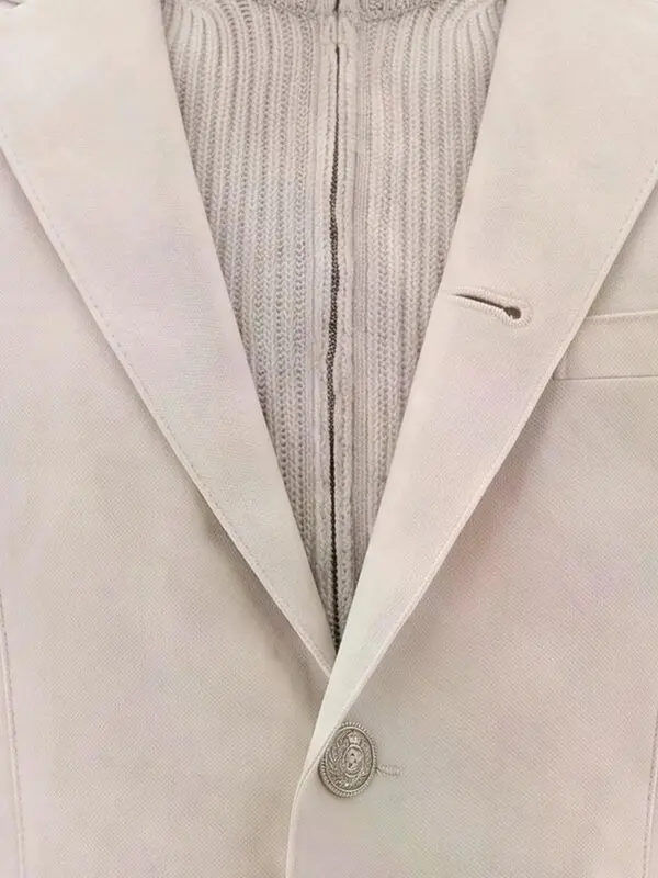 Eleventy Ribbed-knit Panelled Jacket