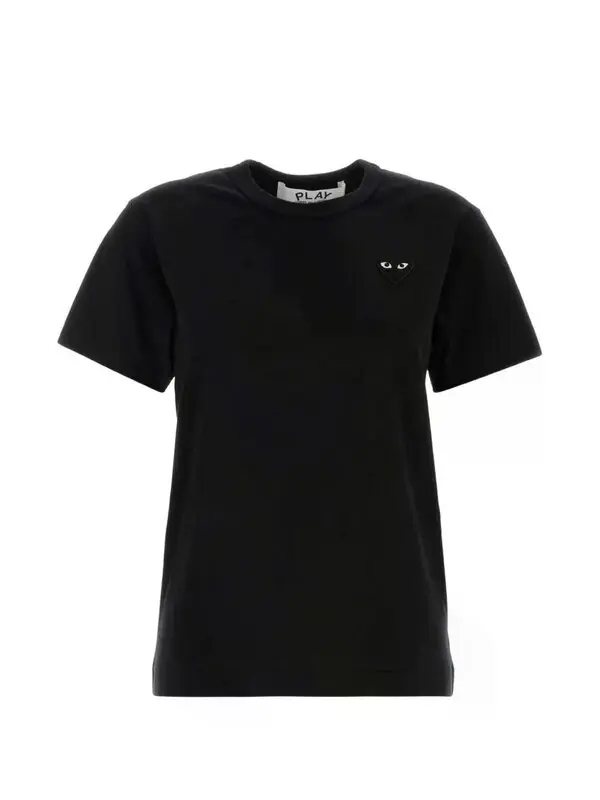 Play Comme Des Garcon Heart-patch T-shirt