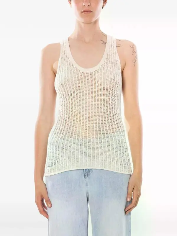 CYCLE Nia Open-knit Tank Top