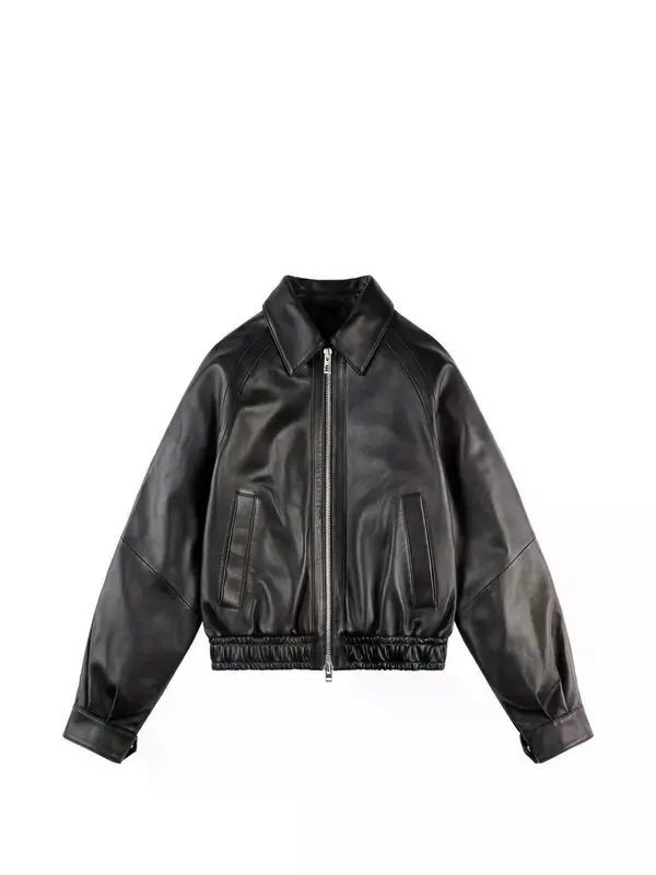 Hogan Bomber Jacket In Nappa Leather