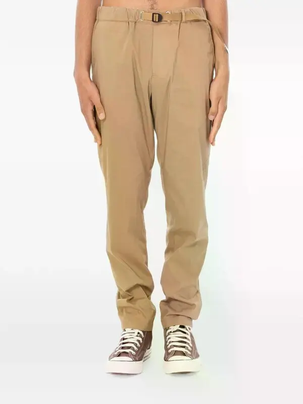 WHITE SAND Belted Tapered Trousers