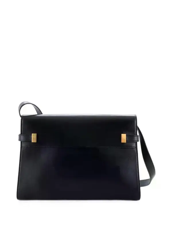 Saint Laurent Manhattan Leather Medium Shoulder Bag - Black