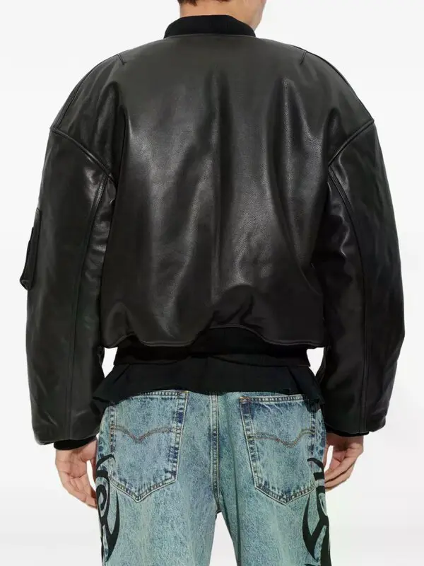 Vetements Leather Bomber Jacket
