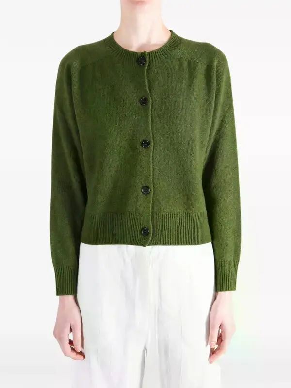 MARGARET HOWELL Crew-neck Button-up Cardigan