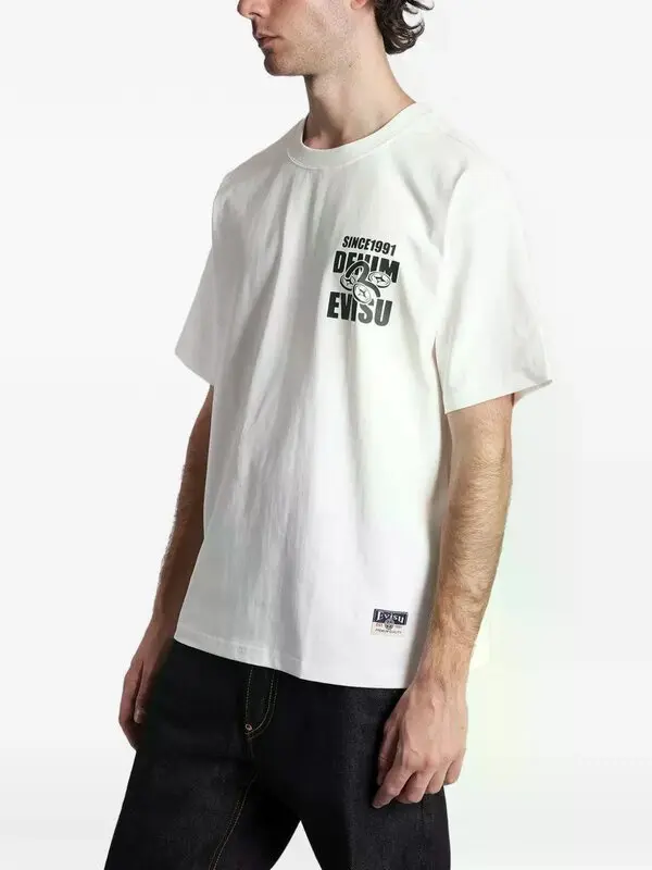 EVISU Logo-print Seagull T-shirt