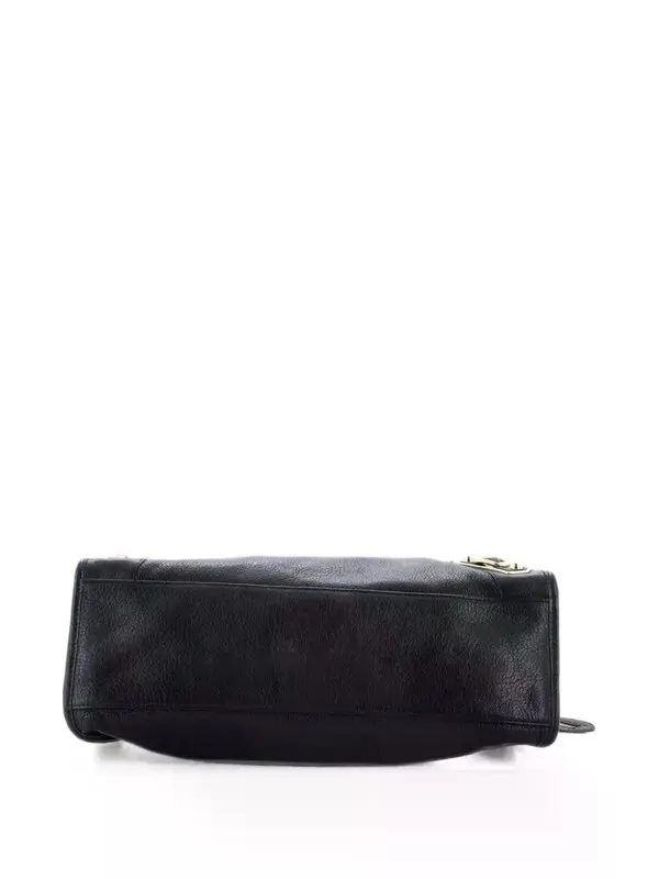 Balenciaga City Classic Metallic Edge Bag Leather Medium Satchel