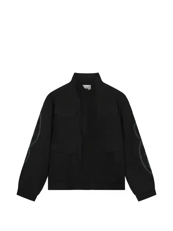 ARTE ANTWERP Graphic-print High-neck Jacket