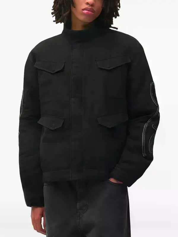 ARTE ANTWERP Graphic-print High-neck Jacket
