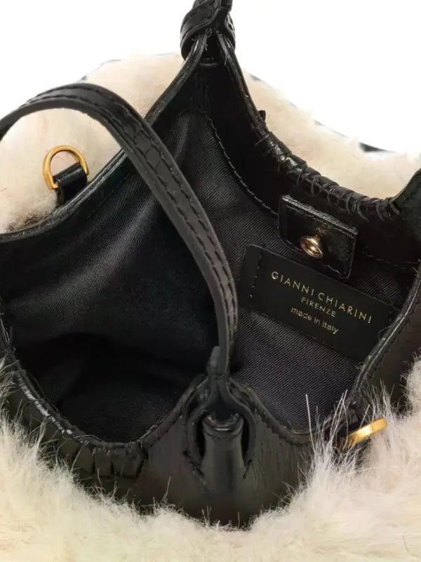 GIANNI CHIARINI Small Dua Faux-fur Trim Tote Bag