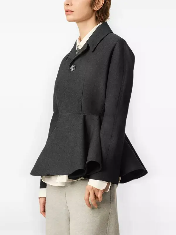 AMI Paris Peplum Wool Jacket