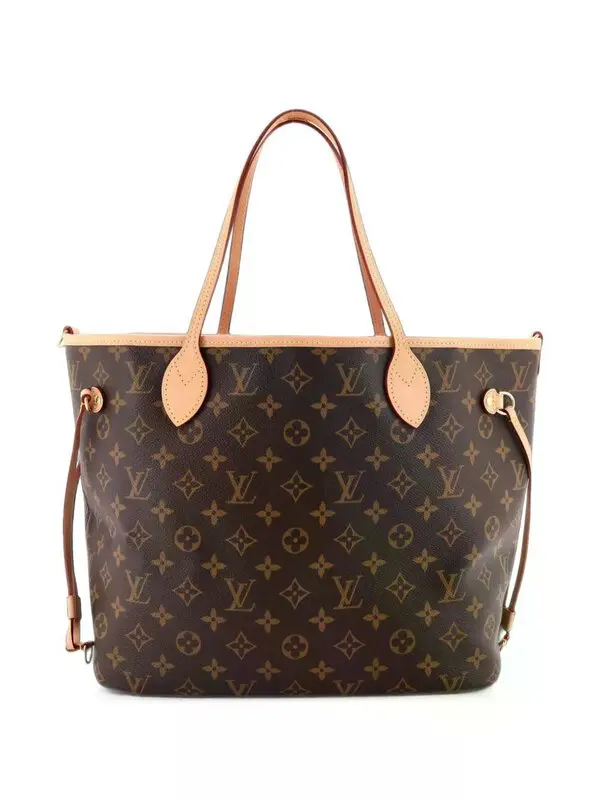LOUIS VUITTON Neverfull Bandouliere Inside Out Monogram Canvas And Textile Mm Tote Bag - Brown