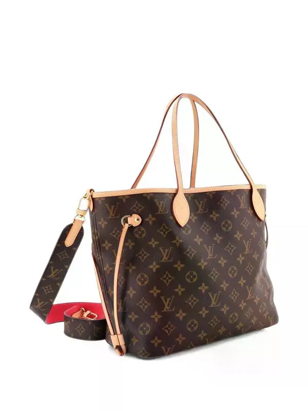 LOUIS VUITTON Neverfull Bandouliere Inside Out Monogram Canvas And Textile Mm Tote Bag - Brown