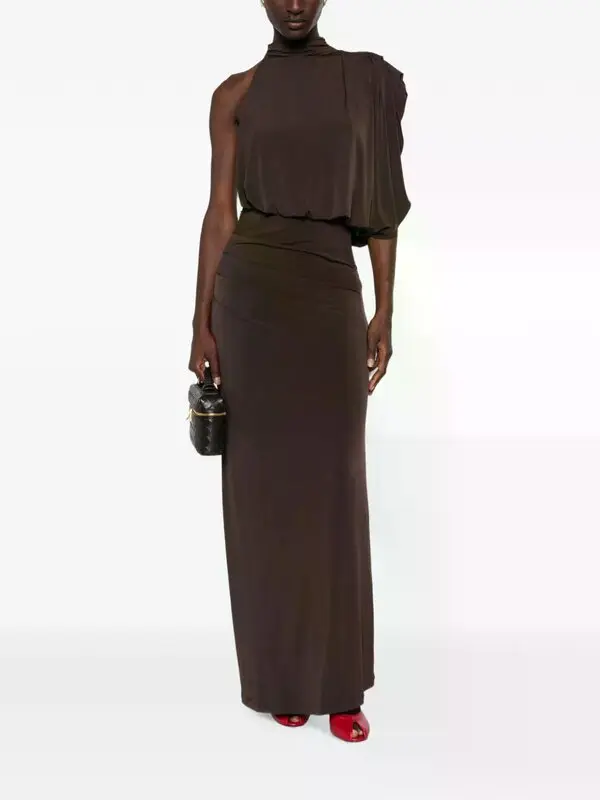 RAME One-shoulder Draped Maxi Dress