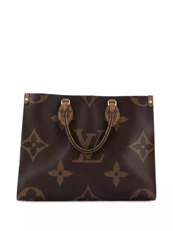 LOUIS VUITTON Onthego Reverse Monogram Giant Mm Tote Bag - Brown
