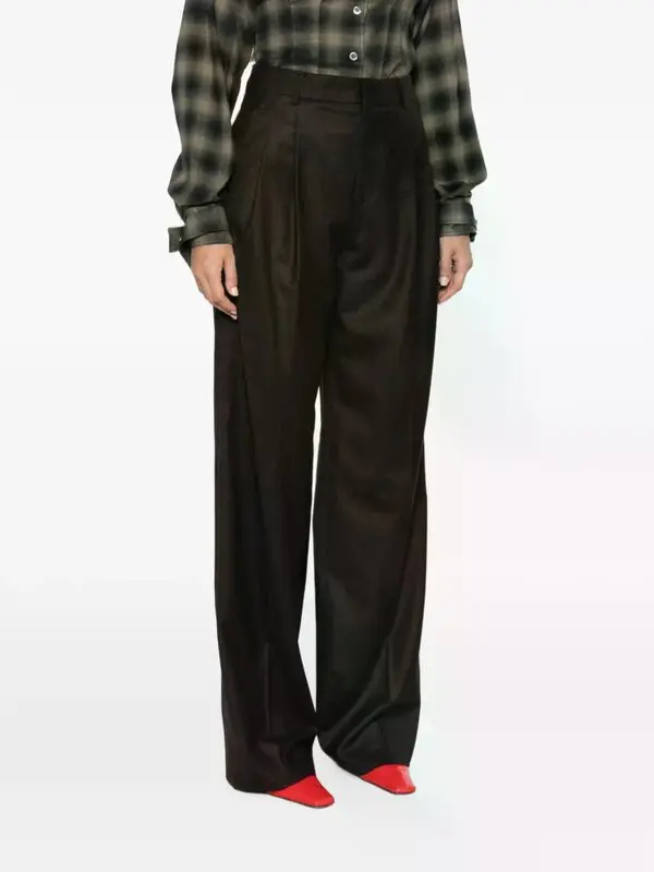 PETAR PETROV Pleated Wide-leg Trousers