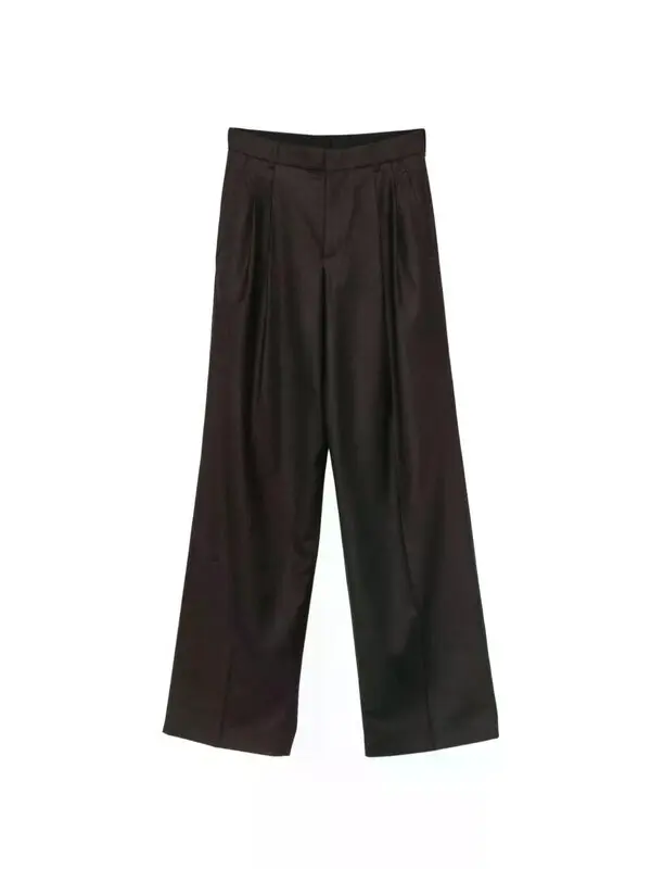 PETAR PETROV Pleated Wide-leg Trousers
