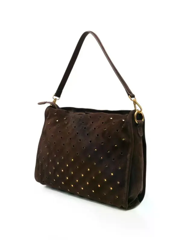 LA CARRIE Downtown Stud-embellished Suede Tote Bag