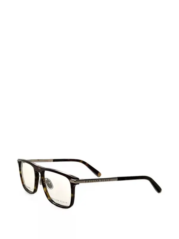 Philipp Plein Tortoiseshell-effect Square-frame Glasses - Black