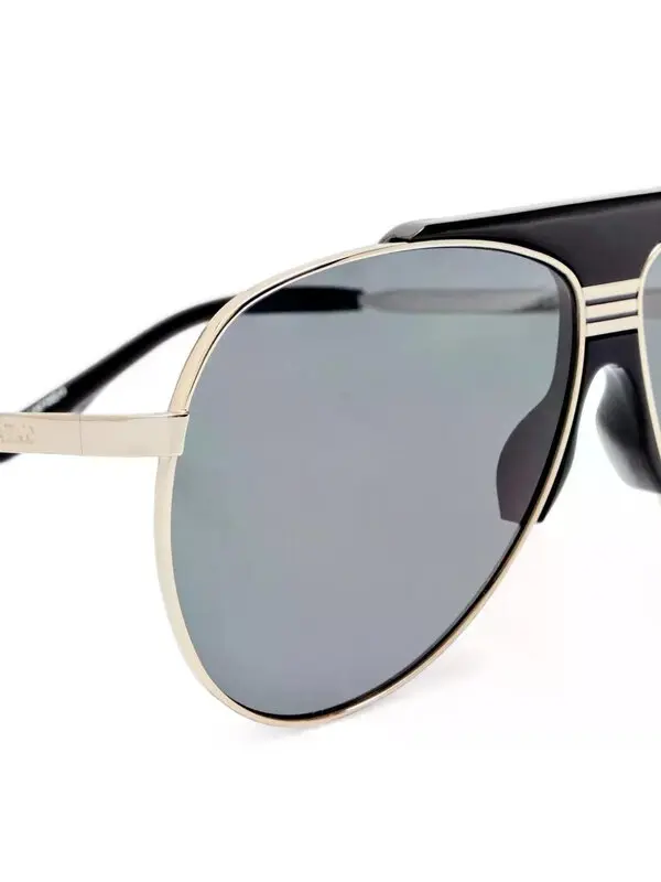Attico X Linda Farrow Amelia Sunglasses - Silver