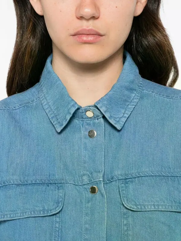 MAISON123 Short-sleeve Denim Shirt