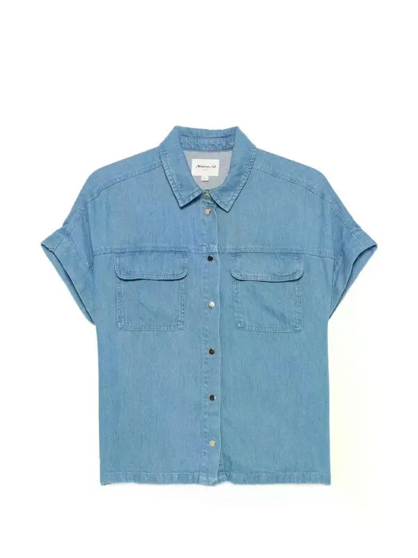 Maison123 Short-sleeve Denim Shirt